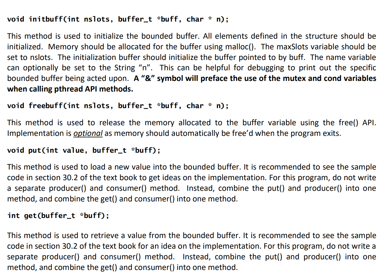 Implement the following methods with the starter | Chegg.com