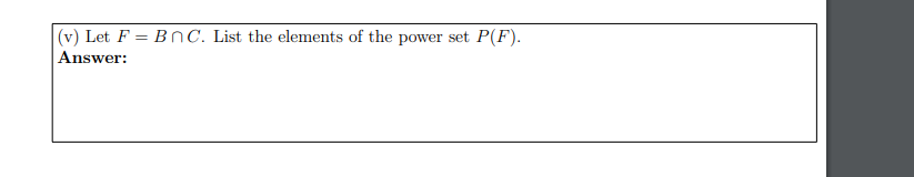 Solved Consider the following sets | Chegg.com Solved Consider the following sets | Chegg.com