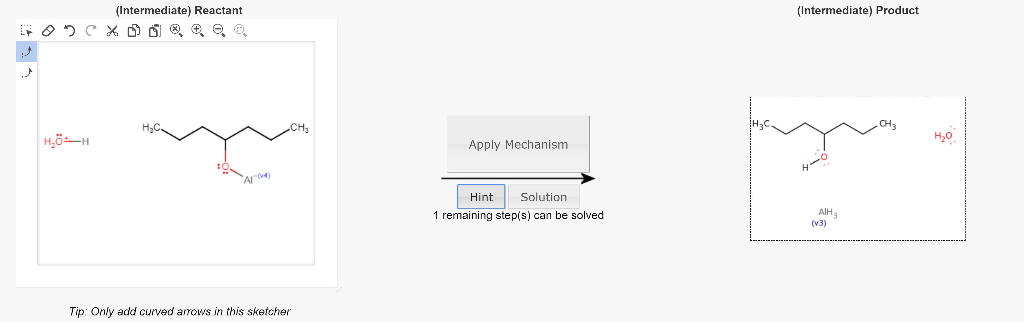 Solved (Intermediate) Reactant (Intermediate) Product HÖH | Chegg.com