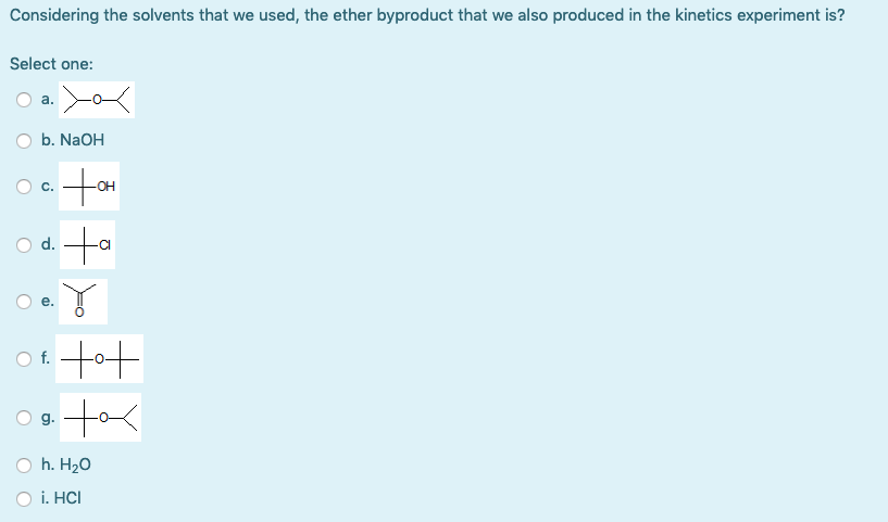 Solved Considering the solvents that we used, the ether | Chegg.com