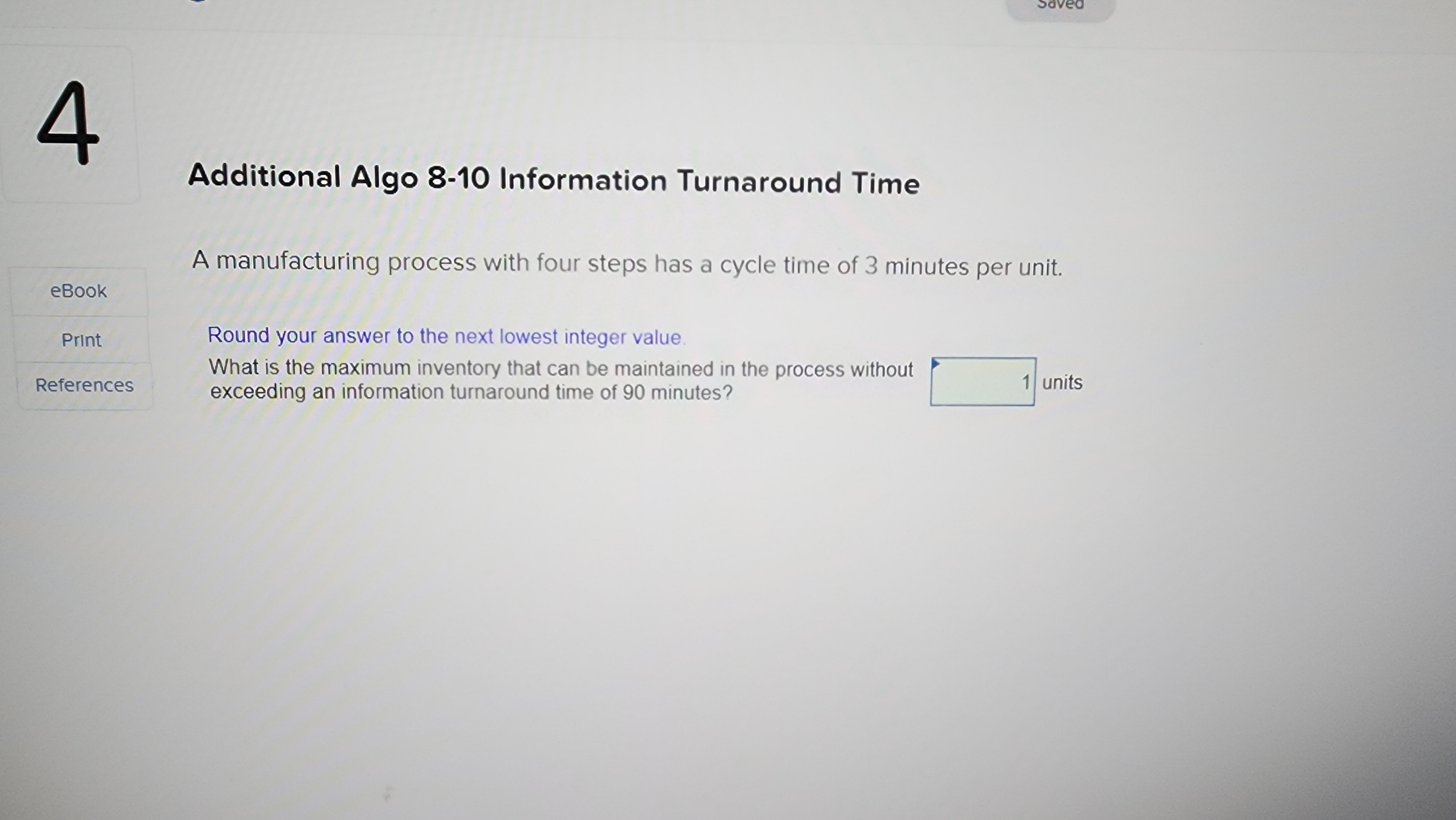 Solved Additional Algo 8-10 Information Turnaround Time A | Chegg.com