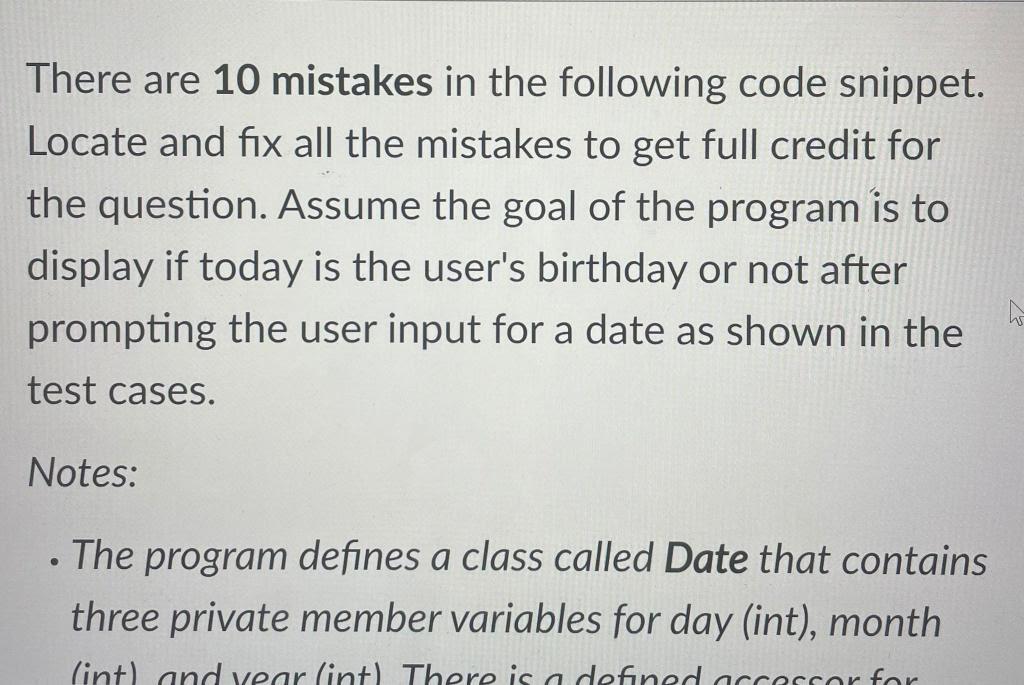 Solved DEBUGGING (10 points each)(20 points) Notes: You | Chegg.com