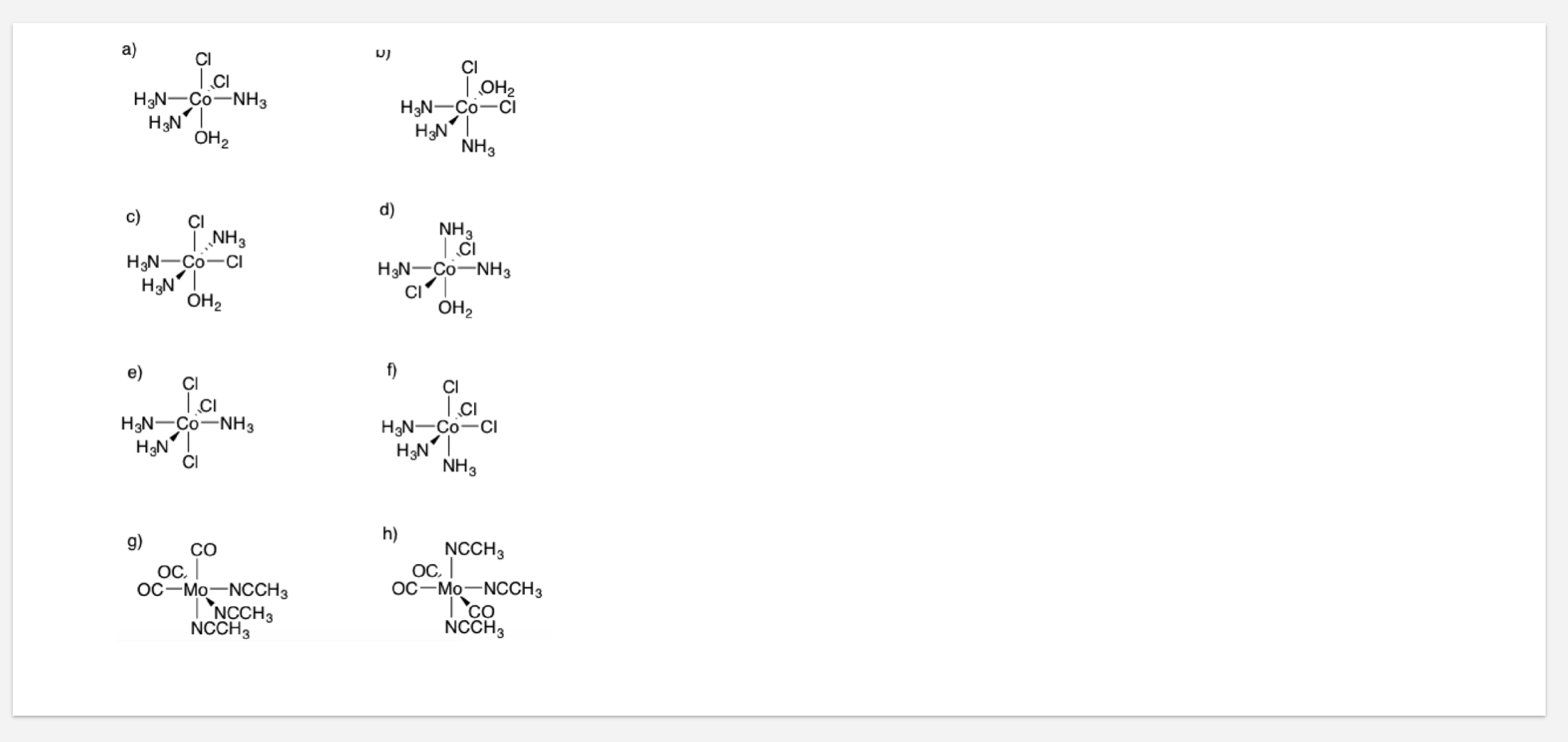 Solved IVIU INUUI13 IVIU IUUI13 со NCCH3 NCCH3 NCCH3 Which | Chegg.com