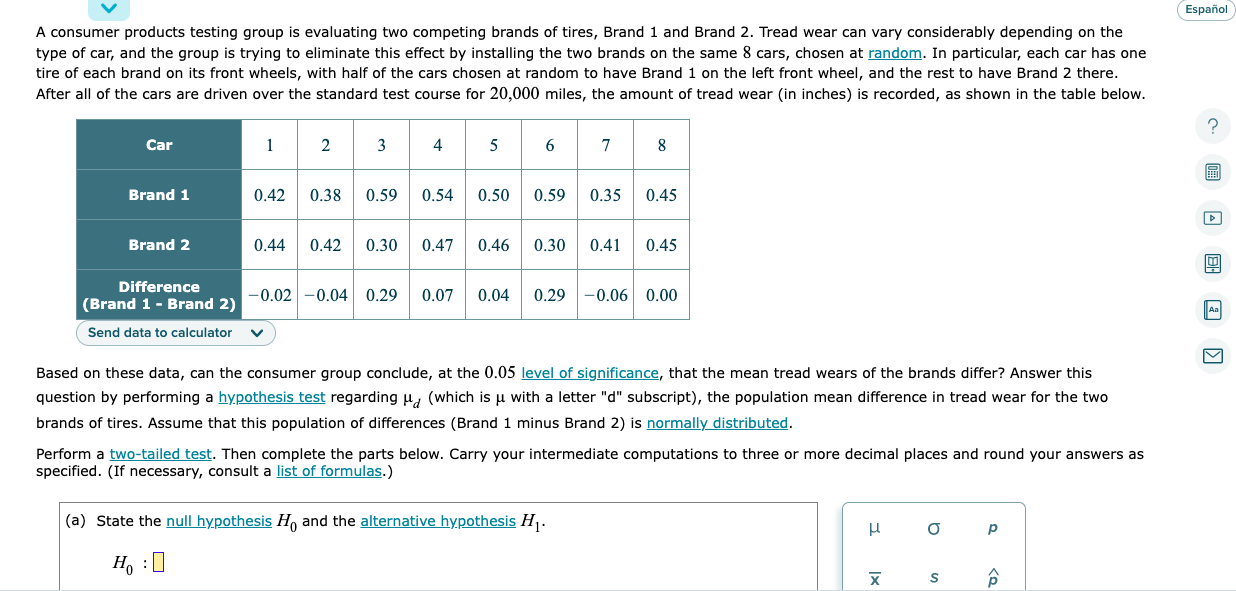 Solved A consumer products testing group is evaluating two | Chegg.com