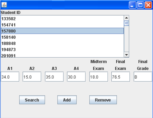 Solved I'm struggling on GUI part and this needs to be in | Chegg.com