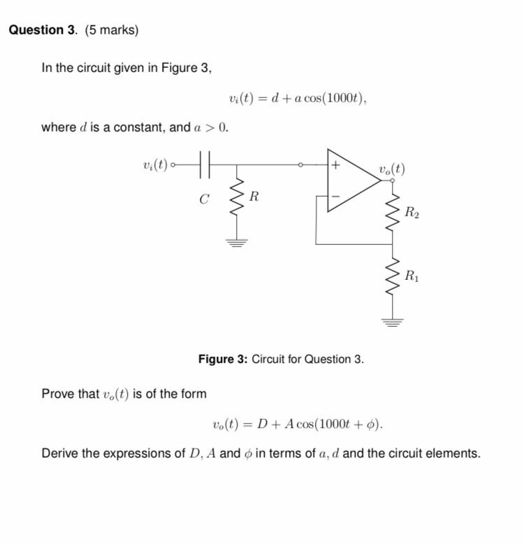 Solved In the circuit given in Figure 3, | Chegg.com
