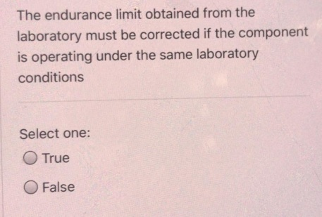 Solved Which off the following fatigue failure theories | Chegg.com