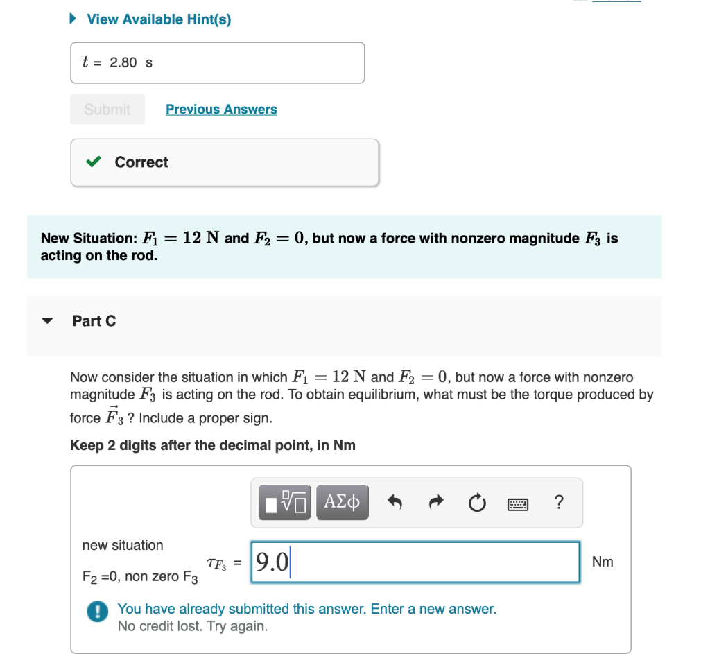 Solved A rod is bent into an L shape and attached at one | Chegg.com