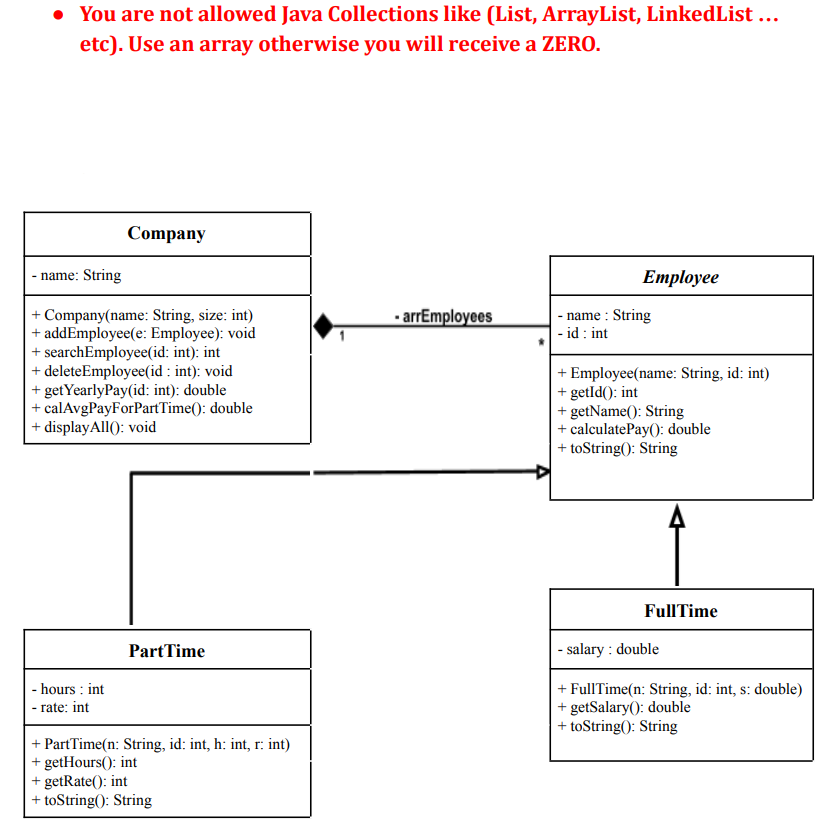 Solved please i need answer java code I want the full | Chegg.com
