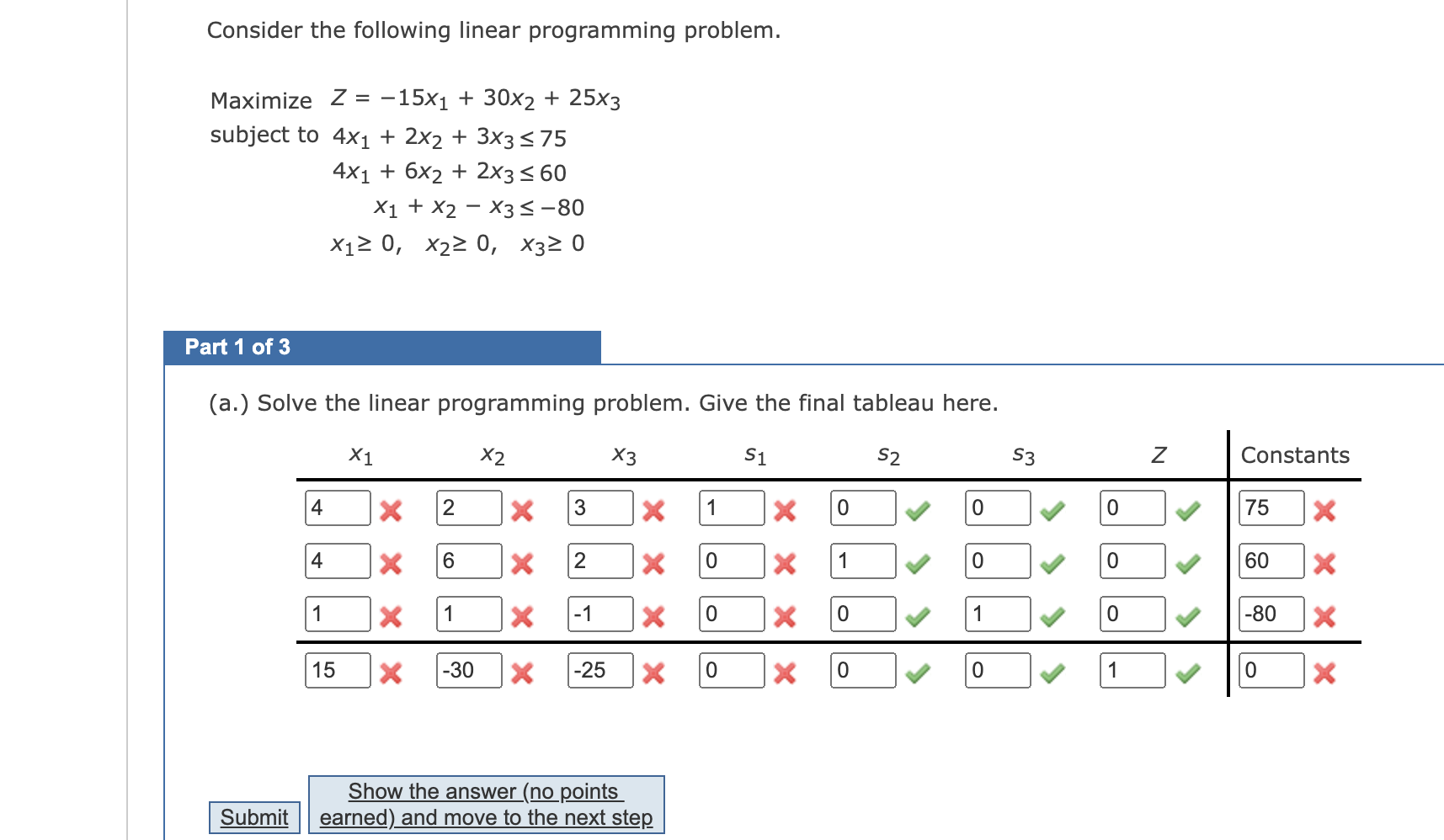 Solved Consider the following linear programming problem. | Chegg.com