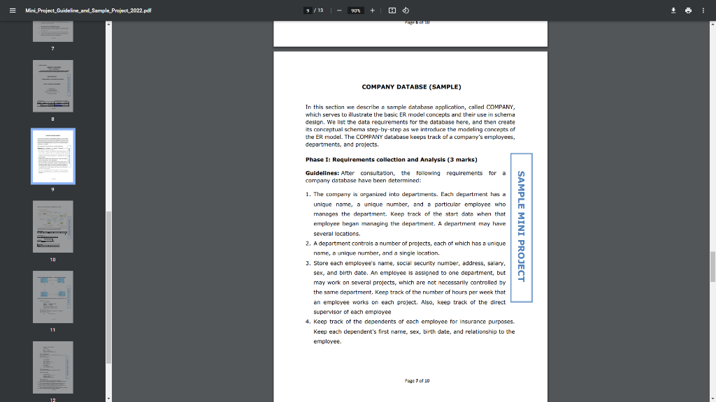 Solved I want a mini project in Database about | Chegg.com