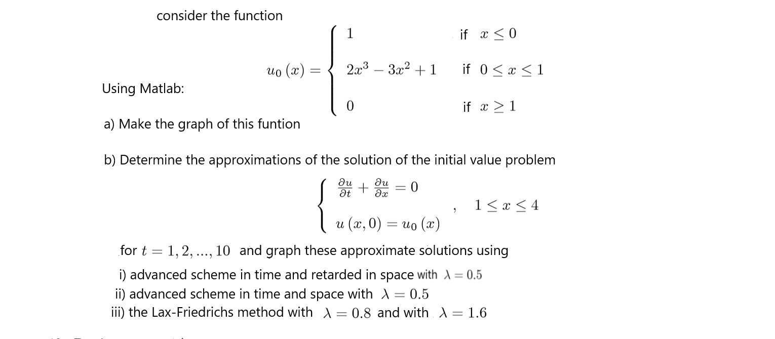 Solved consider the function if x