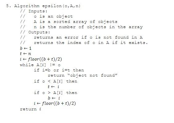 Solved 17 // 2. Algorithm beta (A, n) // Inputs: A is an | Chegg.com