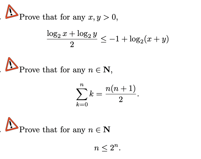 Solved Prove that for any x, y > 0, log2 x + log2 y