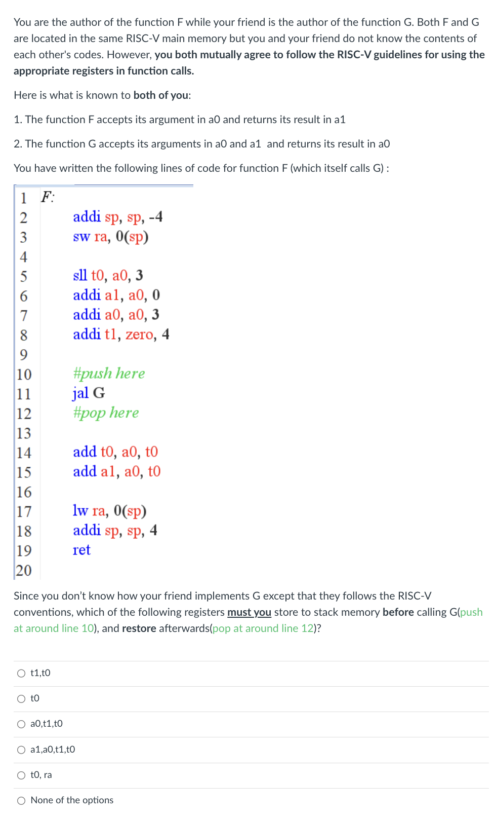 Solved Shown below is a snapshot of the RISC-V main memory | Chegg.com