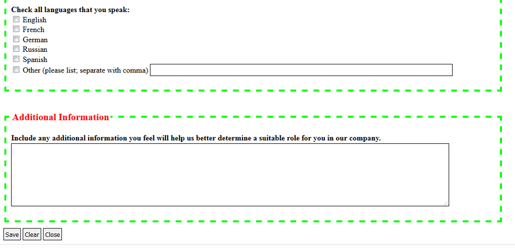 Solved Use HTML to create the template (one form) | Chegg.com