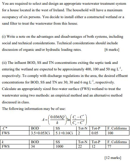 You are required to select and design an appropriate | Chegg.com