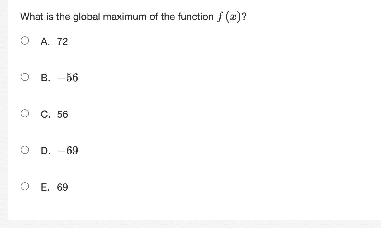 Solved Suppose a function f(x)=2x3−3x2−36x+12 is defined on | Chegg.com