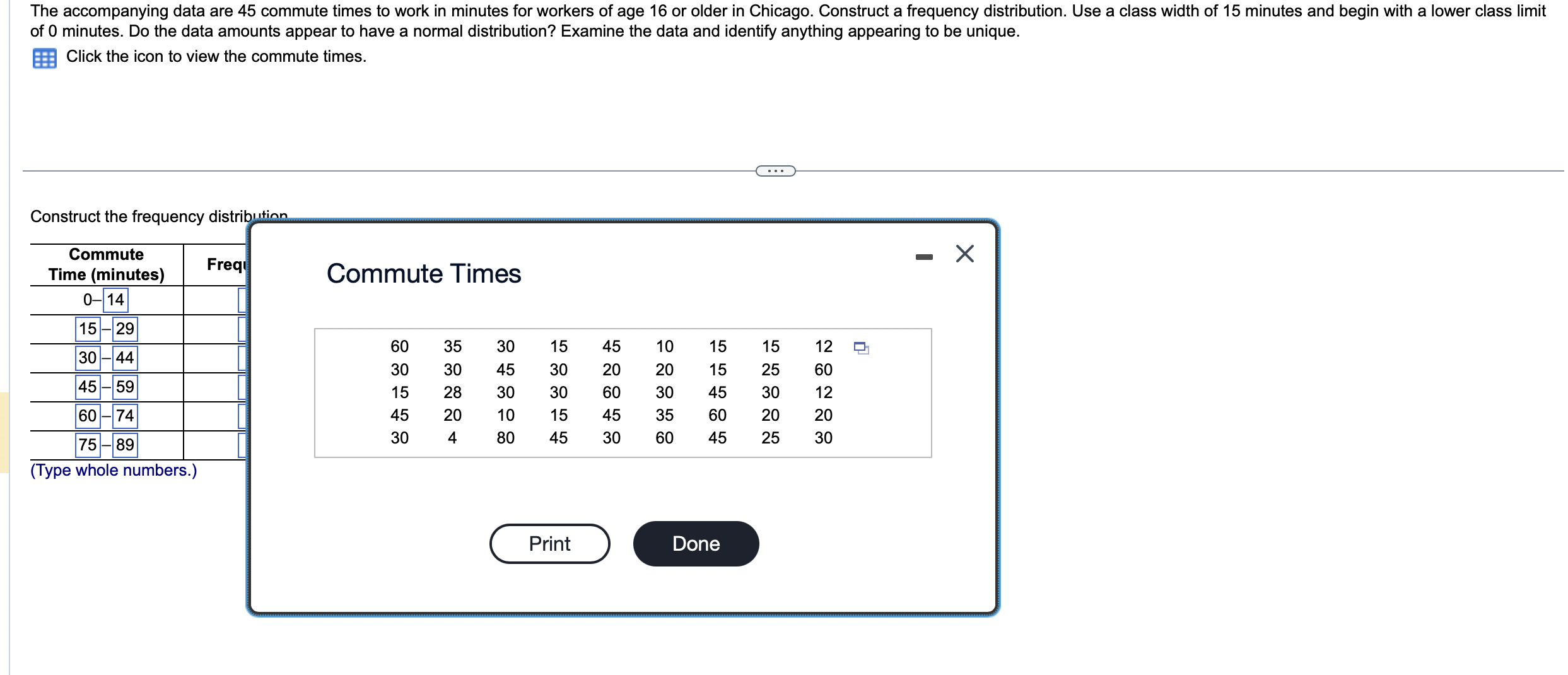 Solved Question Viewer lo the data amounts appear to have a | Chegg.com
