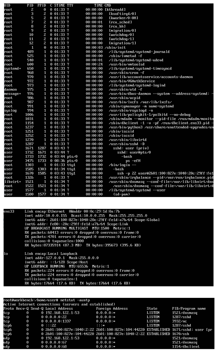 Solved In the images below, you are given the output of the | Chegg.com