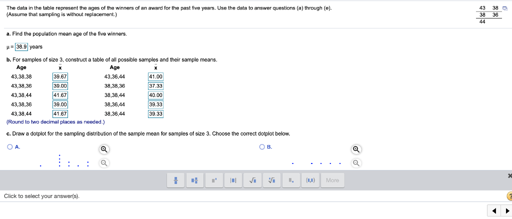 Solved 36 38 40 42 36 38 40 42 D. 36 38 40 42 36 38 40 42 d. | Chegg.com
