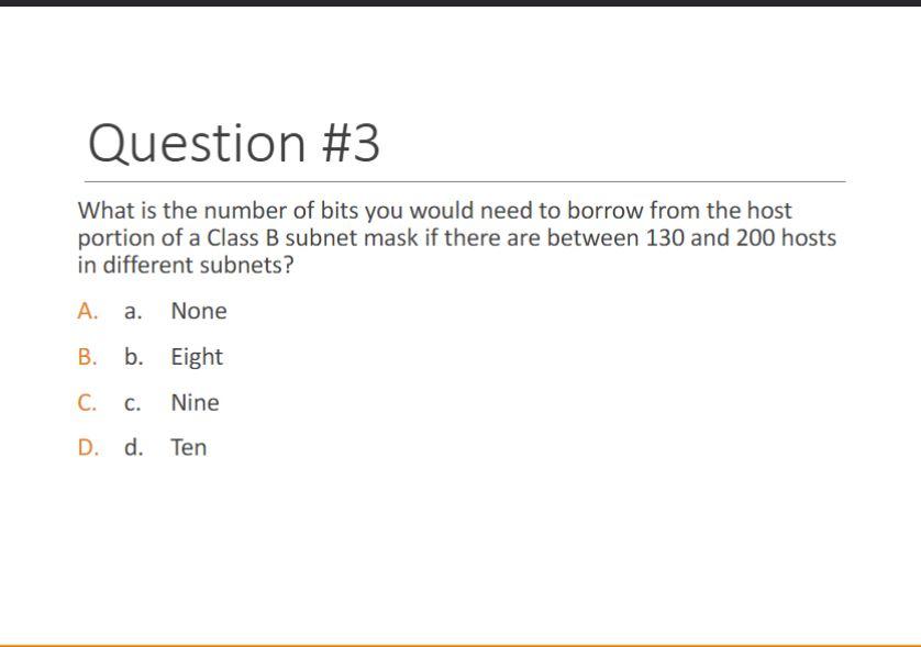 Solved What is the number of bits you would need to borrow | Chegg.com