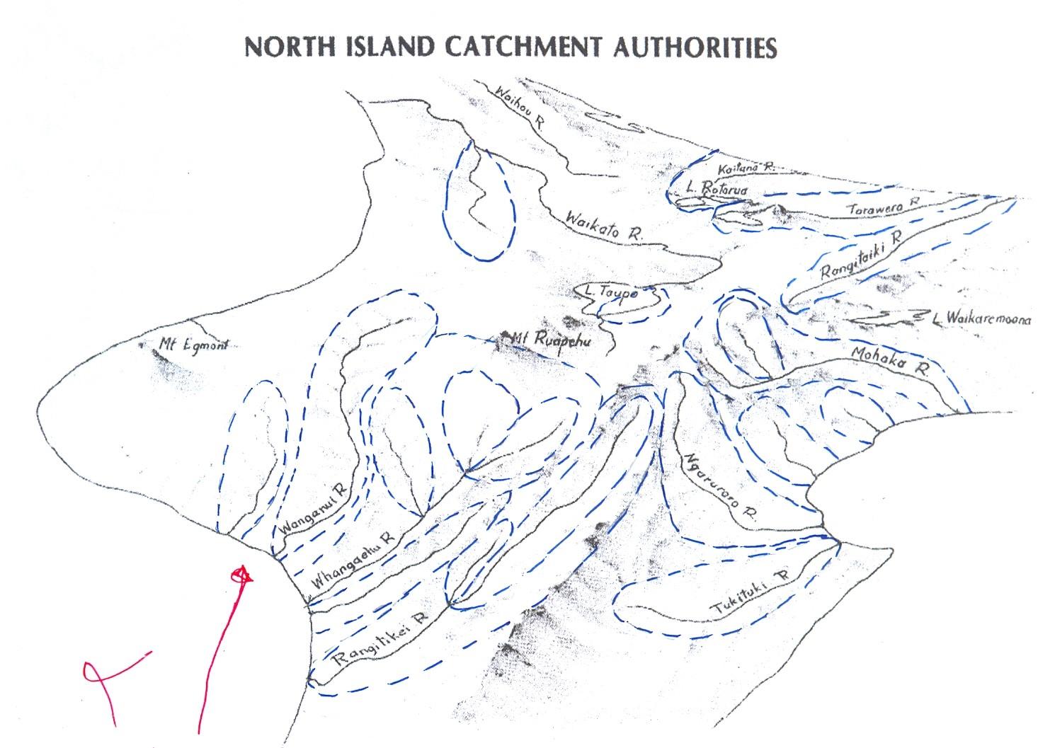 Solved Draw the catchment boundaries of 2 maps | Chegg.com