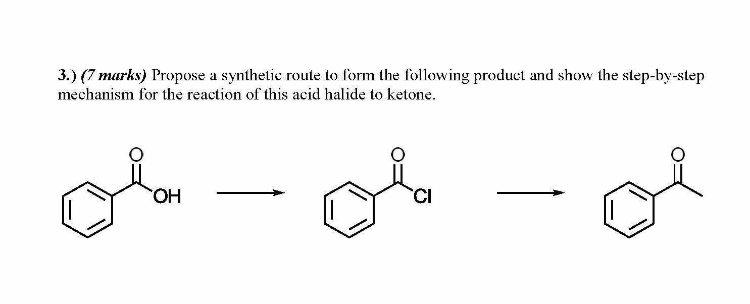 Solved Propose a synthetic route to form the following | Chegg.com