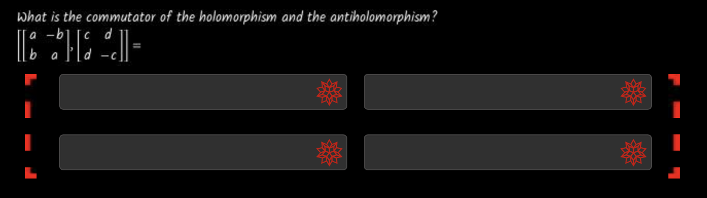 Solved What is the commutator of the holomorphism and the | Chegg.com