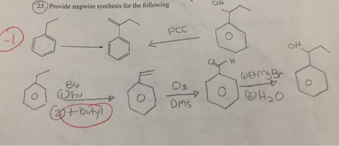 Solved Provide stepwise synthesis for the following | Chegg.com Solved Provide stepwise synthesis for the following | Chegg.com