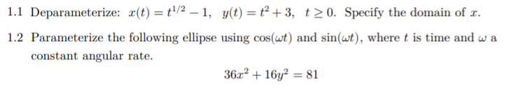 Solved if you don't know what deparameterize means. just | Chegg.com