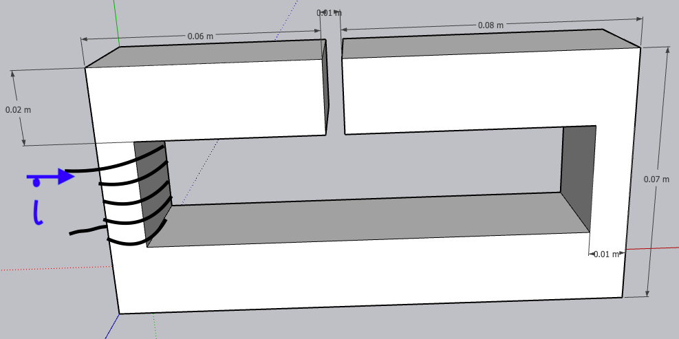 Solved An iron magnetic core with an air gap is shown in | Chegg.com