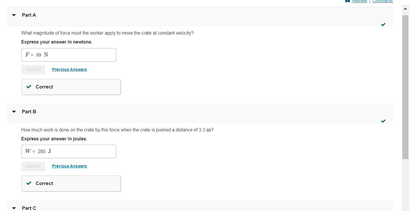 What magnitude of force must the worker apply to move | Chegg.com