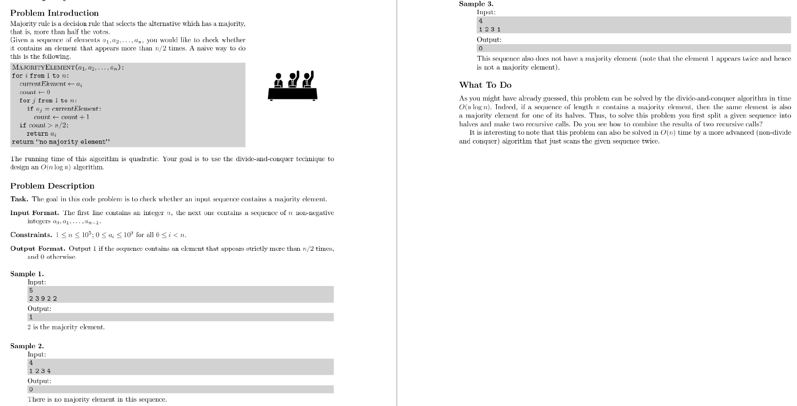 Solved Sample 3. Input: 4 1 231 Output: 0 This sequence also | Chegg.com