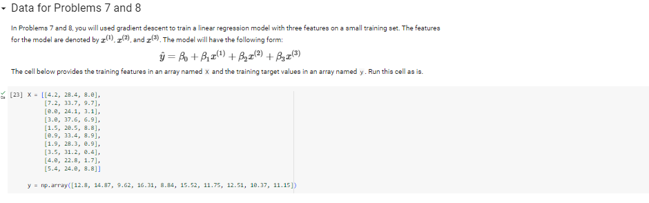 In Problems 7 and 8, you will used gradient descent | Chegg.com