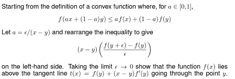 Solved Starting from the definition of a convex function | Chegg.com