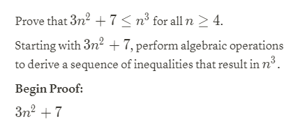 Solved Prove that 3n2 + 7 4. Starting with 3n2 + 7, perform | Chegg.com