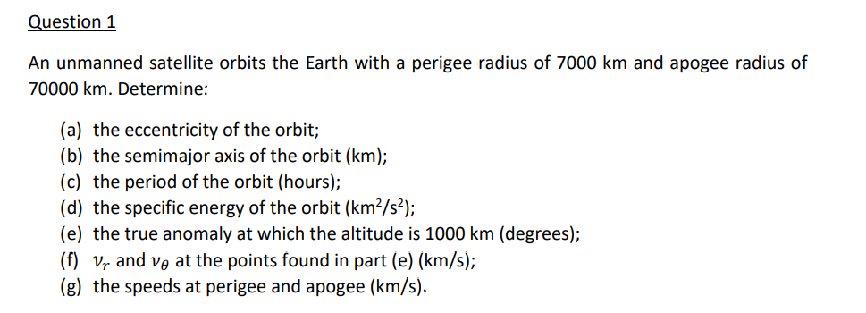 Solved Question 1An unmanned satellite orbits the Earth with | Chegg.com
