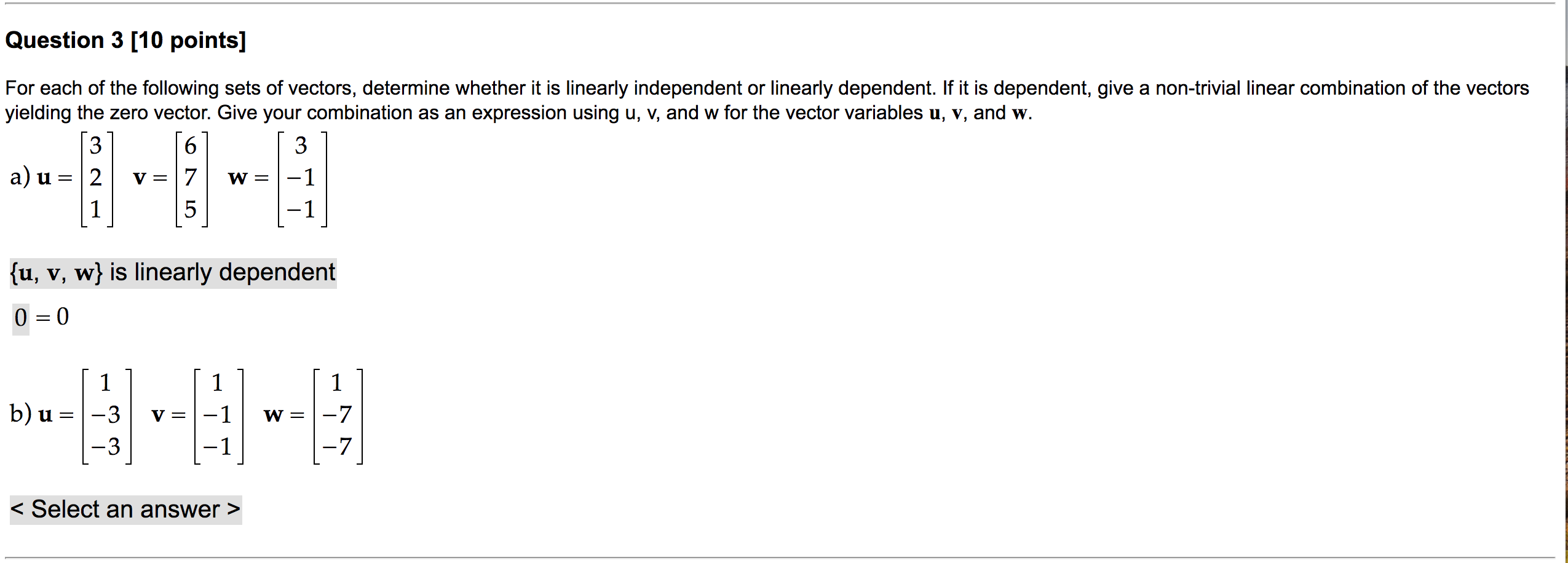 Solved Question 3 [10 points] For each of the following sets | Chegg.com