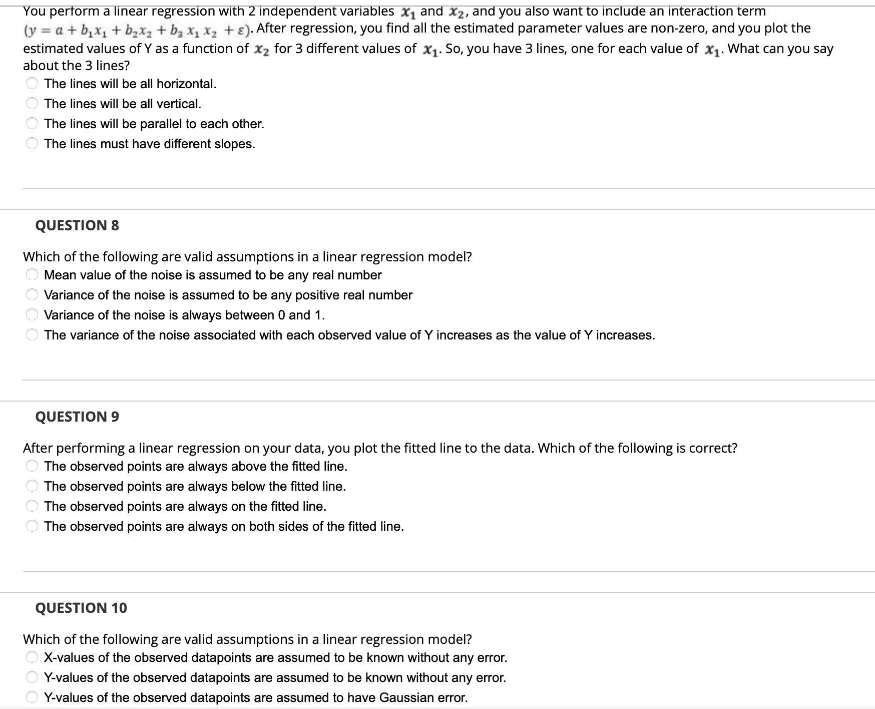 Solved You are interested in validating the assumptions of | Chegg.com