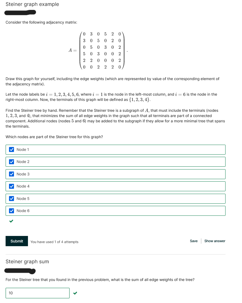 Consider the following adjacency matrix: | Chegg.com