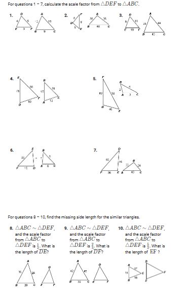 Solved For questions 1−7, calculate the scale factor from | Chegg.com