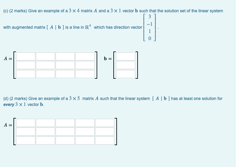 Solved Recall: An m X n matrix has m rows and n columns. | Chegg.com