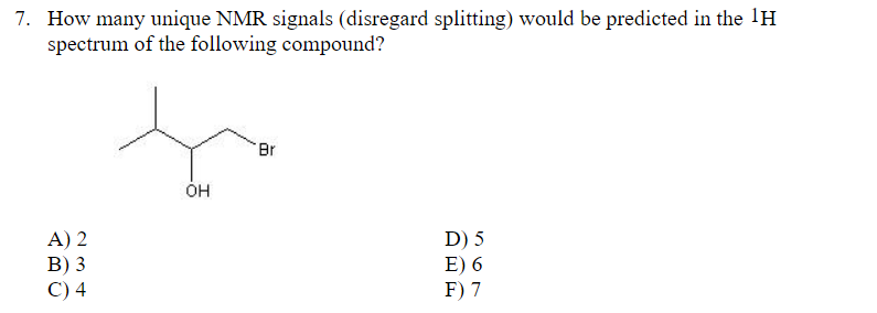 Solved 5. Predict the number of signals expected | Chegg.com