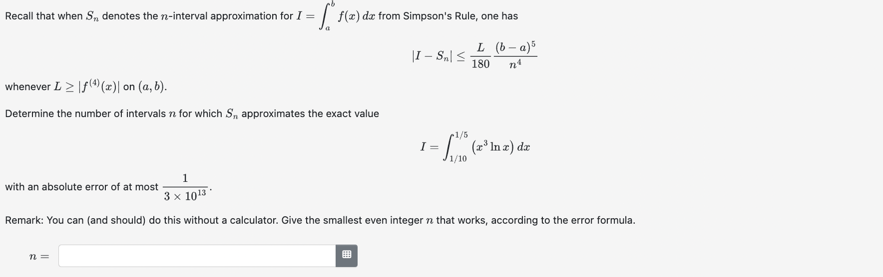 Solved Recall that when Sn denotes the n-interval | Chegg.com