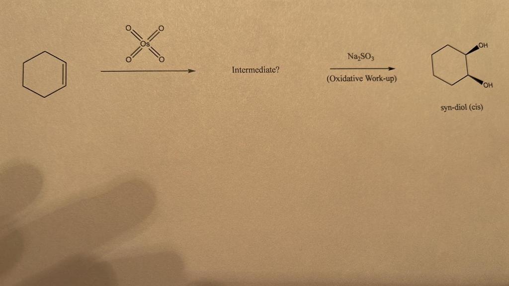 Solved The dihydroxylation reaction using OsO4 results in | Chegg.com