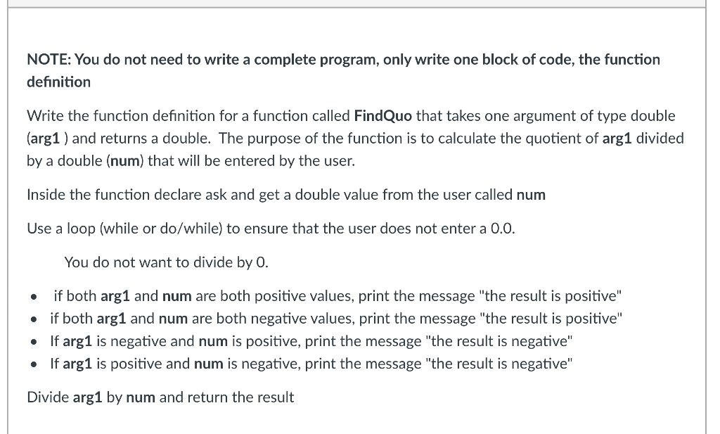 Solved NOTE: You do not need to write a complete program, | Chegg.com