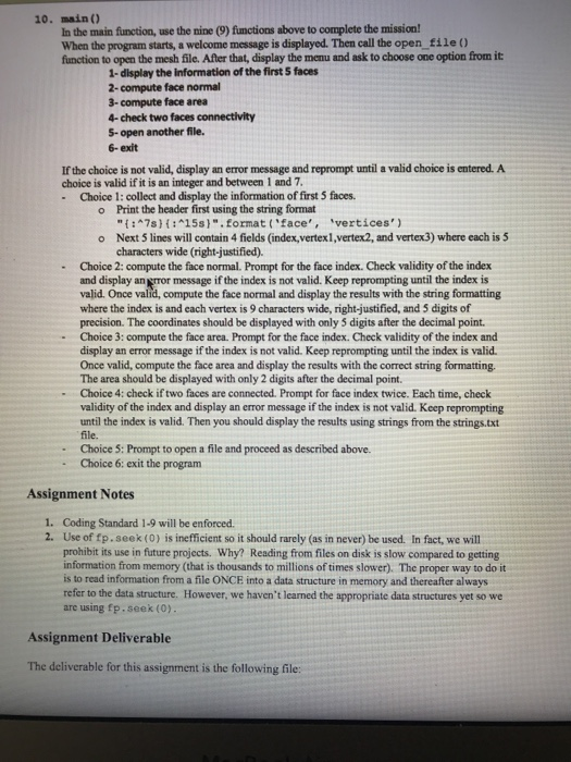 Fall 2019 Programming Project 05 This assignment is | Chegg.com