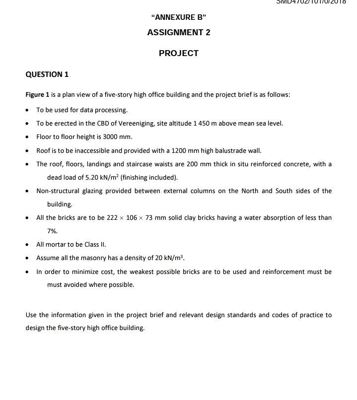 "ANNEXURE B" ASSIGNMENT 2 PROJECT QUESTION1 Figure 1 | Chegg.com