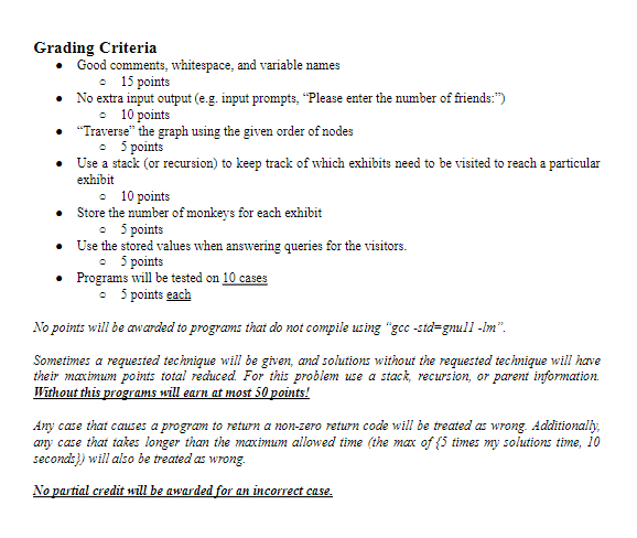 Monkey Business Objective Give practice with Trees | Chegg.com